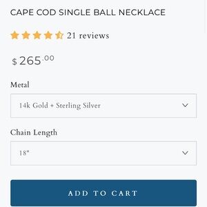 Cape Cod Jewelers | Jewelry | Cape Cod Single Ball Necklace | Poshmark